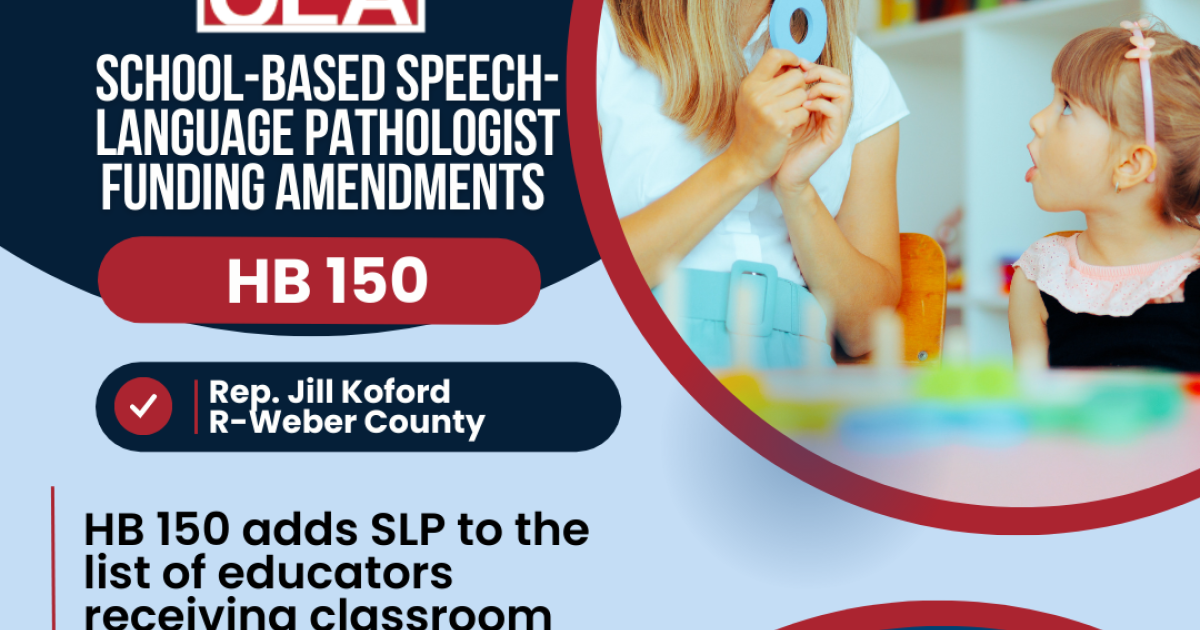 UEA WIN! HB 150 advances to support school speech-language pathologists ...
